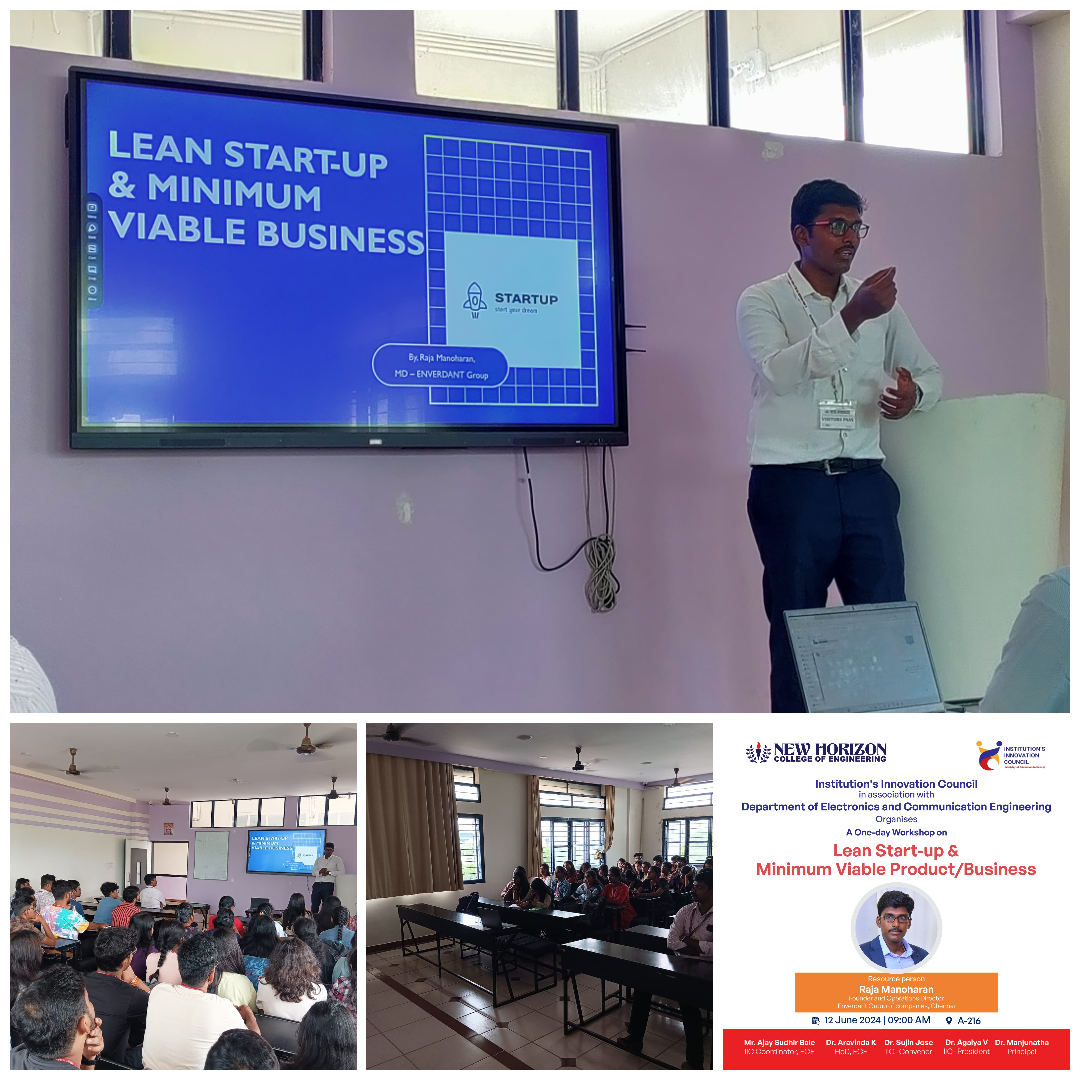 Lean Startup & MVP | NHCE Webinar on Entrepreneurship