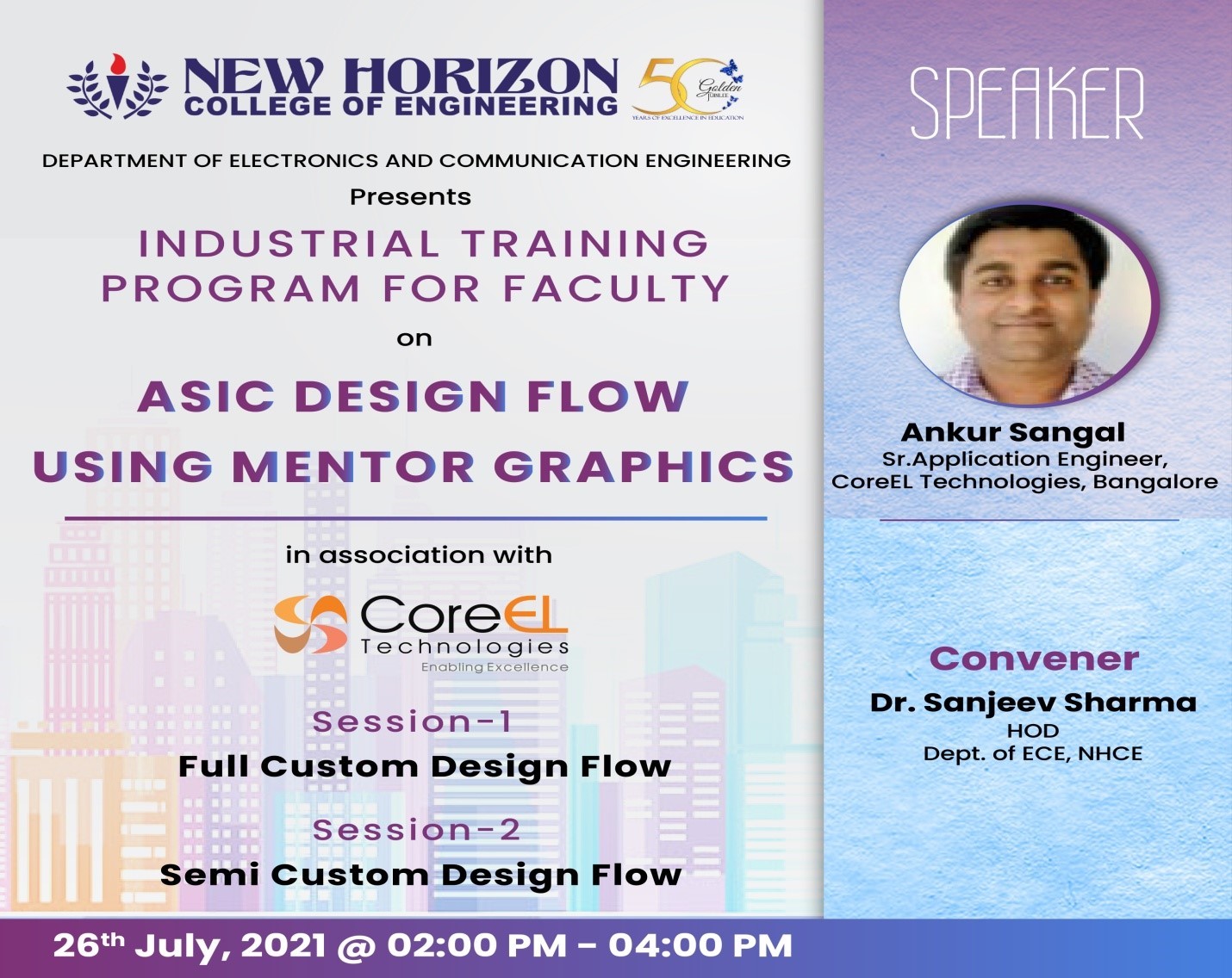 Industrial Training Program for Faculty on ASIC Design Flow using ...